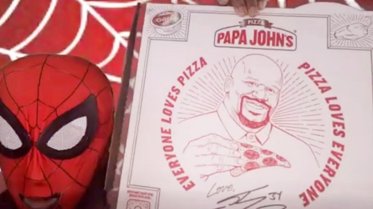 papa johns | shaq-a-roni pizza | food review - YouTube
