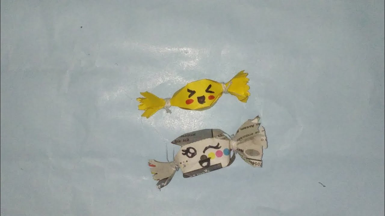 How to make paper toffee | DIY cute gifts idea for kids, paper candy ...