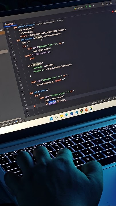 🔐 I Built A Secure Password Manager In 10 Mins 🔐 Python Coding
