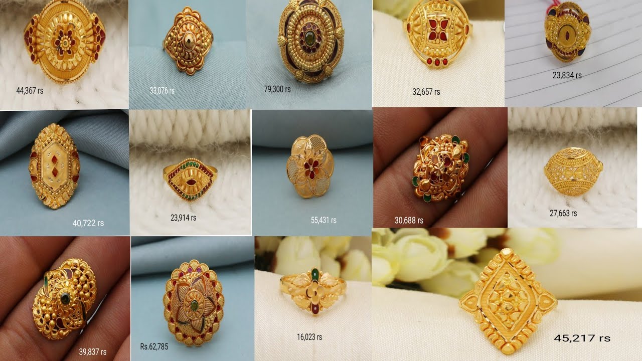 trending gold rings with low price|| best gold rings with price # ...