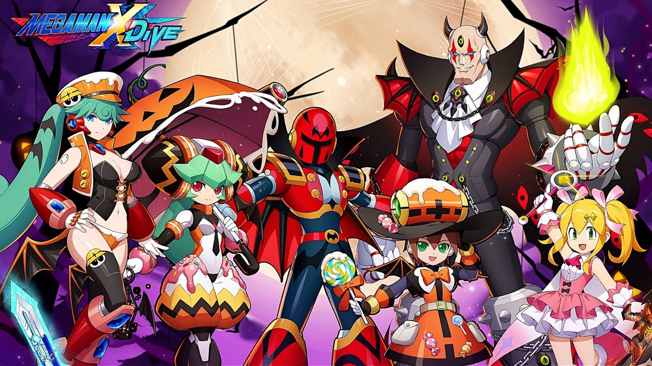 Mega Man X Dive Ver. 』OST Dark Man Stage - Halloween Event Theme - YouTube