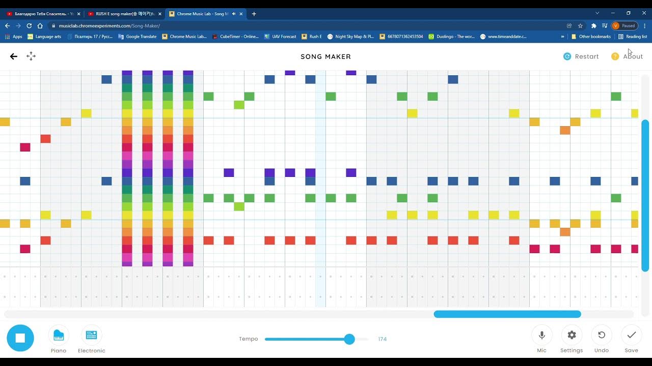 Rush E on Chrome Music Lab - YouTube