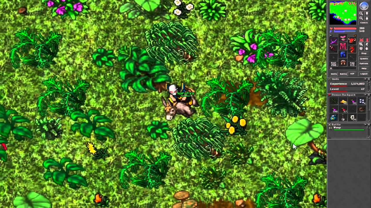 Tibia Tutorial Panda Mount ( Bamboo Leaves / Music Box ) - HD - YouTube