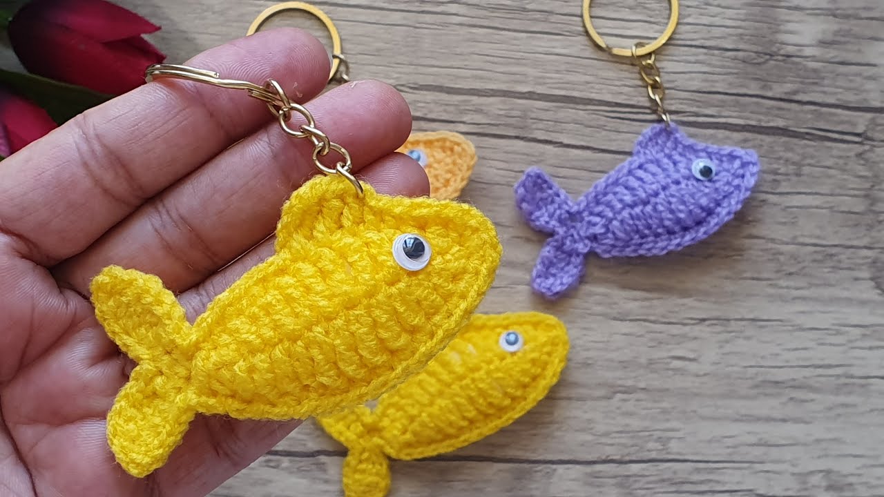 WOW!! 😍Everyone, big or small, will love this crochet keychain.easy and ...