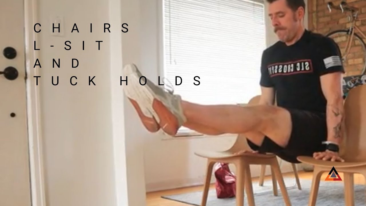 CHAIRS L-SIT AND TUCK HOLDS - HOW TO - GYMNASTCS - SELFMASTERY TRAINING ...