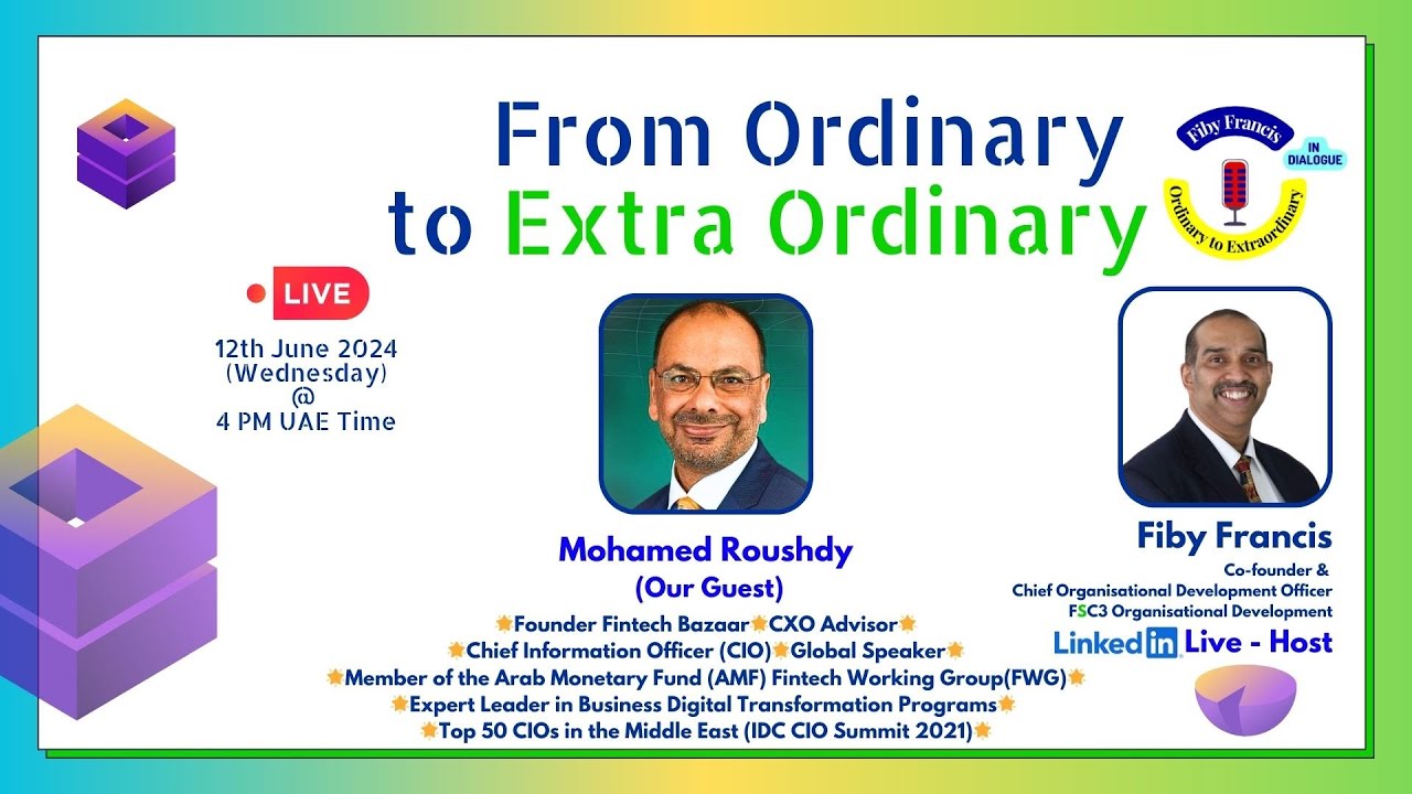 From Ordinary to Extra Ordinary | Our Guest: 🌟Mohamed Roushdy - YouTube