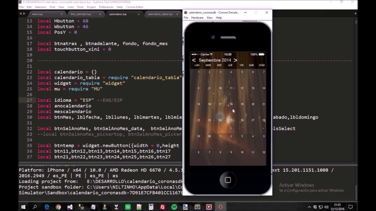 Selling Source Code - Calendar Corona SDK - YouTube