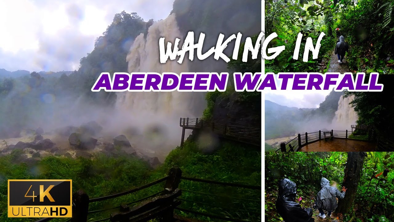 Aberdeen waterfall 💧🌿 Walking Tour 😍🐾| 4K | #ASMR | No Talking | Real ...