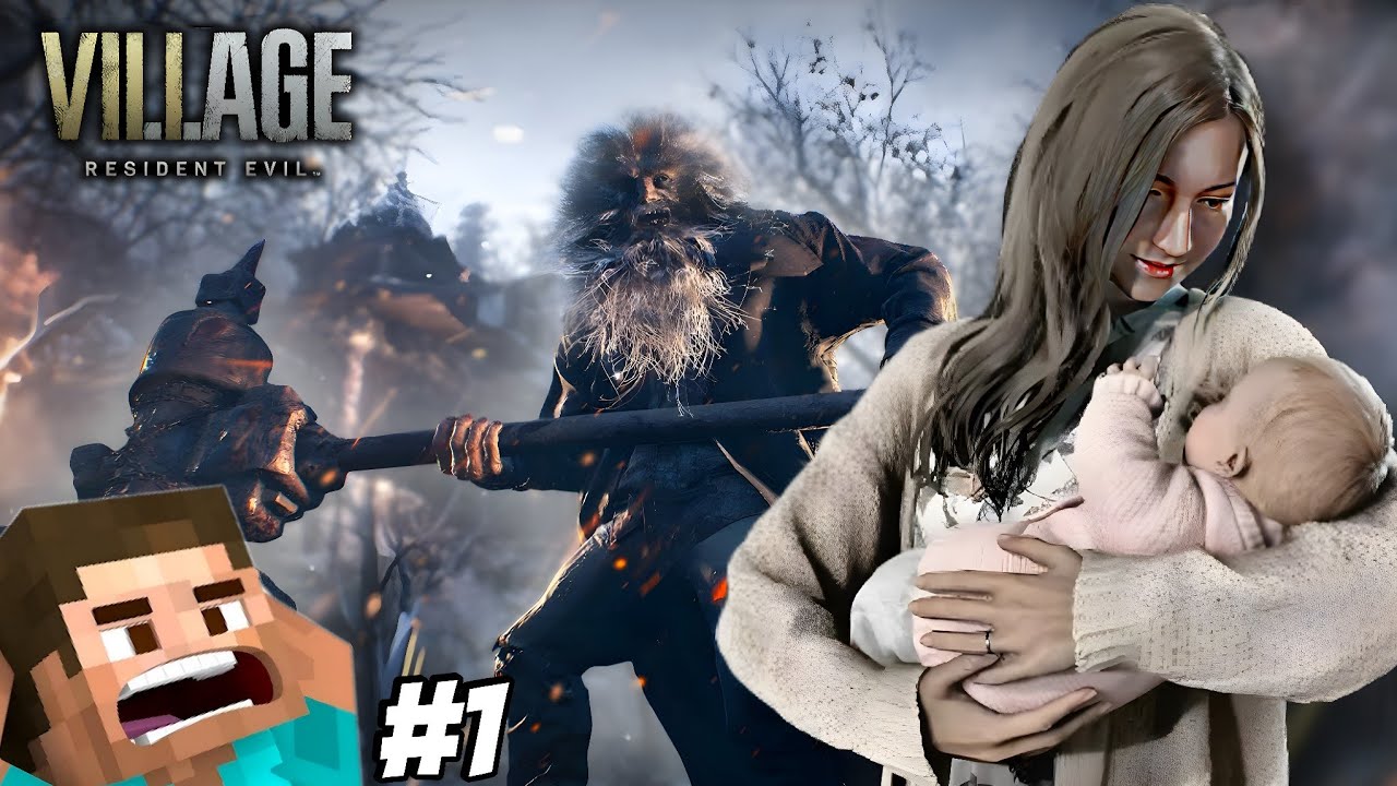 NEW GIANT MONSTER IS HERE NOW | RESIDENT EVIL 8 VILLAGE GAMEPLAY #1 ...