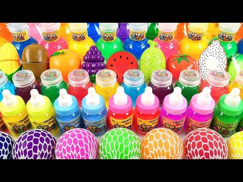 Satisfying Video l How to make Rainbow Slime-Ground into Mixing All ...