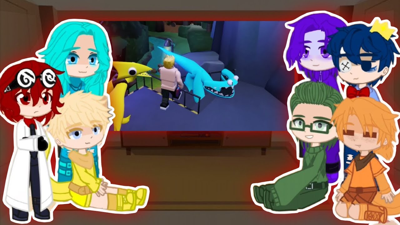 Rainbow Friends react to Funny Moments in Rainbow Friends Chapter 2 ...