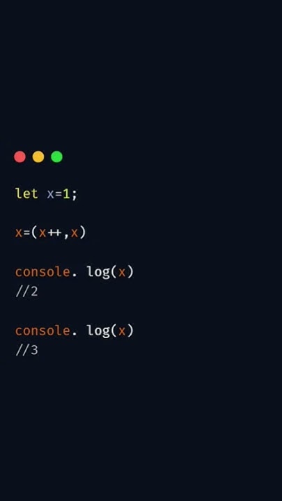Comma Operator Js Programming Developer Code Cleancode Javascript Js