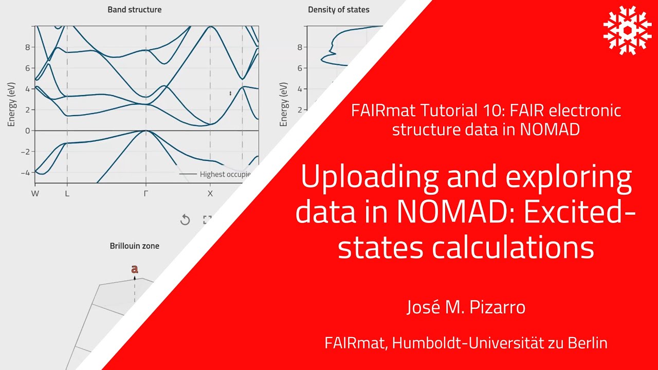 FAIRmat Tutorial 10: How to explore and upload to the NOMAD Archive and Repository - YouTube