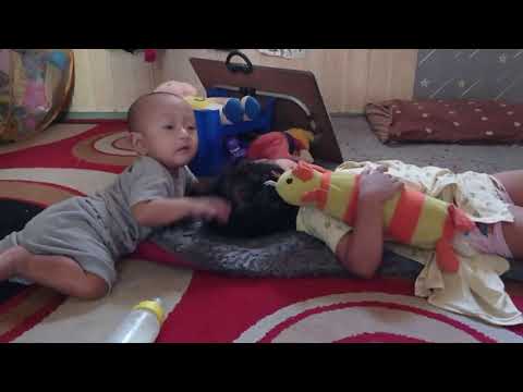 ADIK GANGGUIN KAKAKNYA YANG LAGI TIDUR 😂😅😅😅