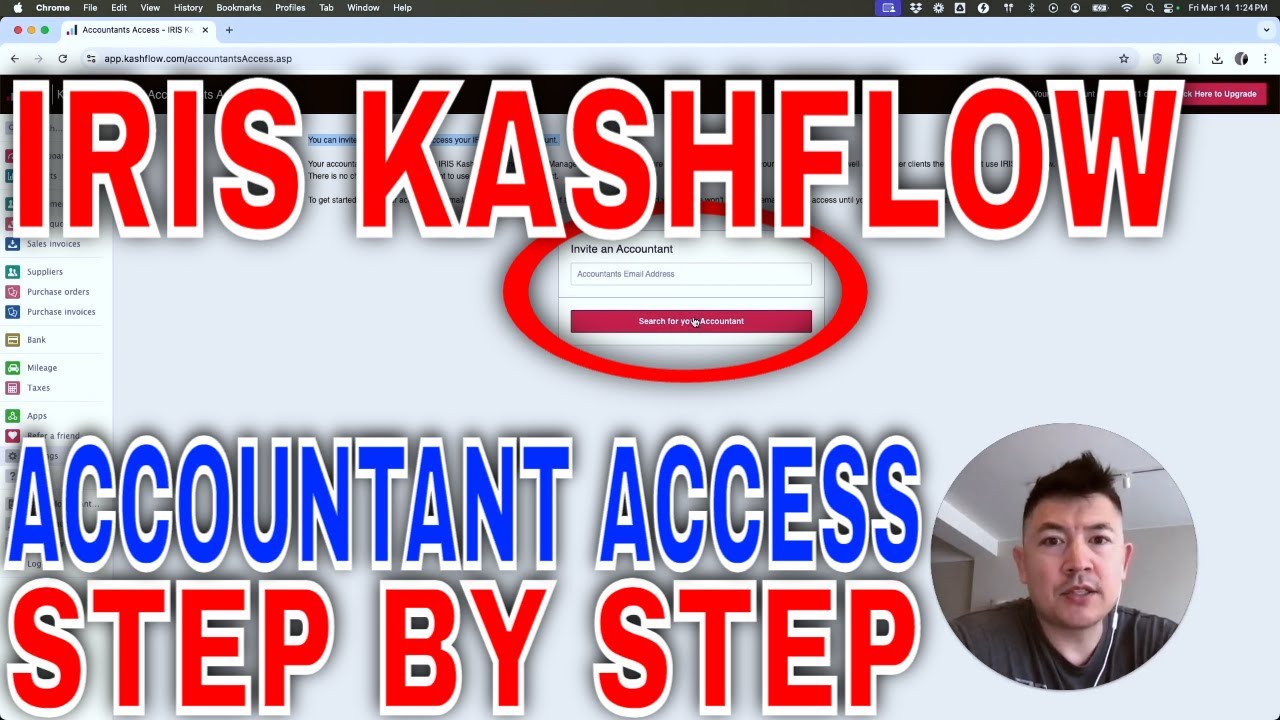 How To Give Bookkeeper Accountant Access To KashFlow 🔴 - YouTube