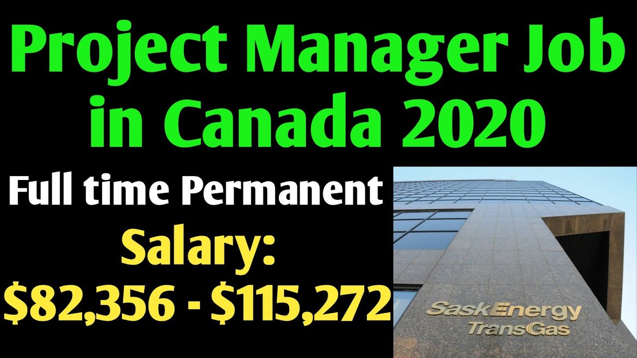 SaskEnergy Job | Project Manager Job 2020 | Job In Canada | $82,356 ...