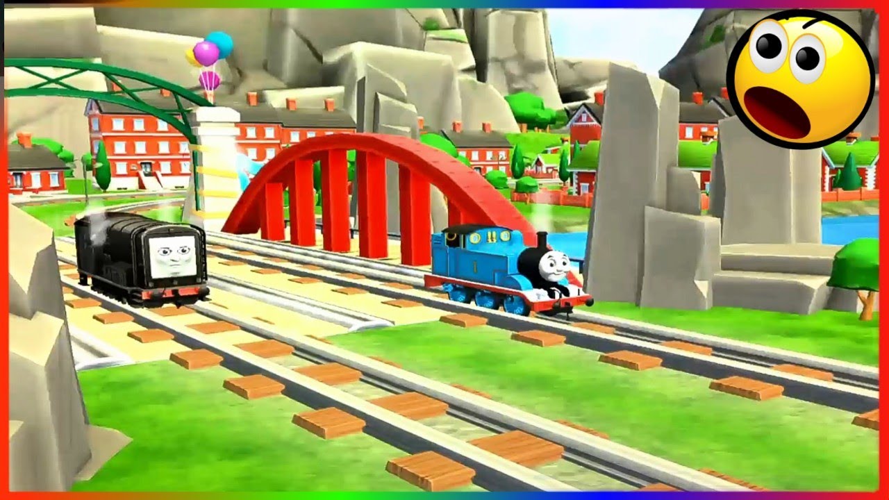 Fun Train Racing cartoon Game for Kids 🥰 Go-Go Thomas Train racing Game ...