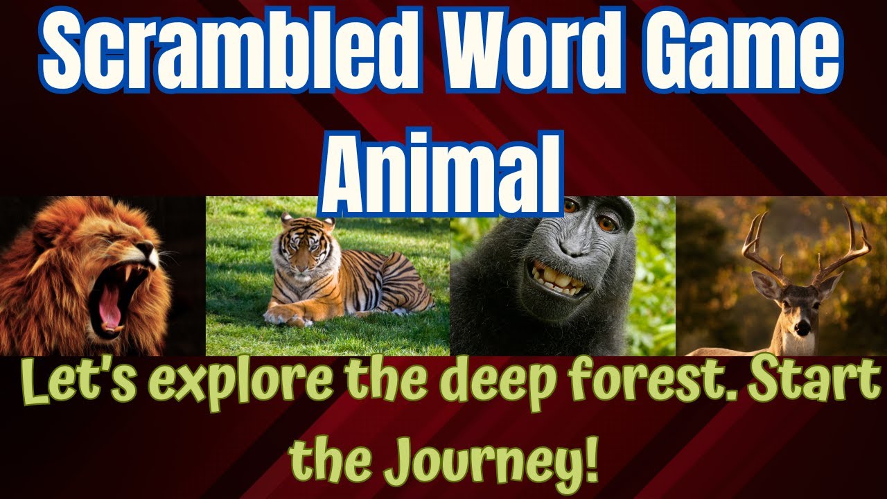 Scrambled Words Game #4|Animal Names | Can u Unscramble? Try this ...