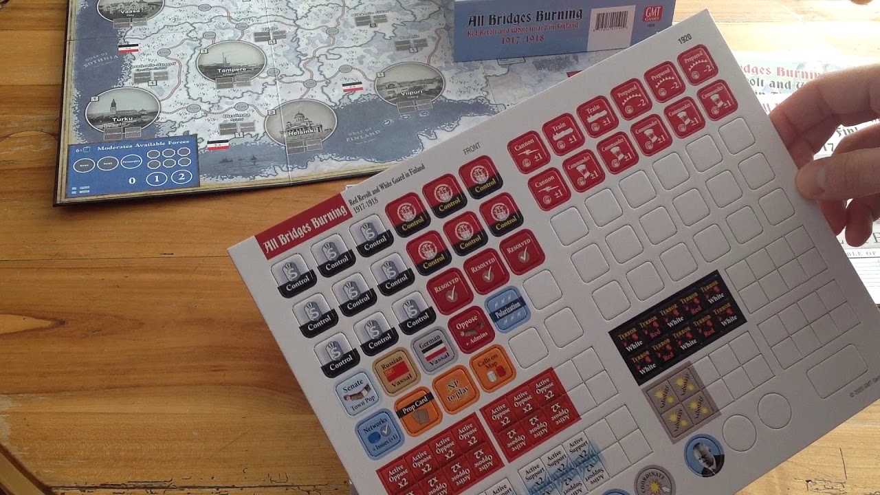 Unboxing the COIN Series game All Bridges Burning inspection copy - YouTube