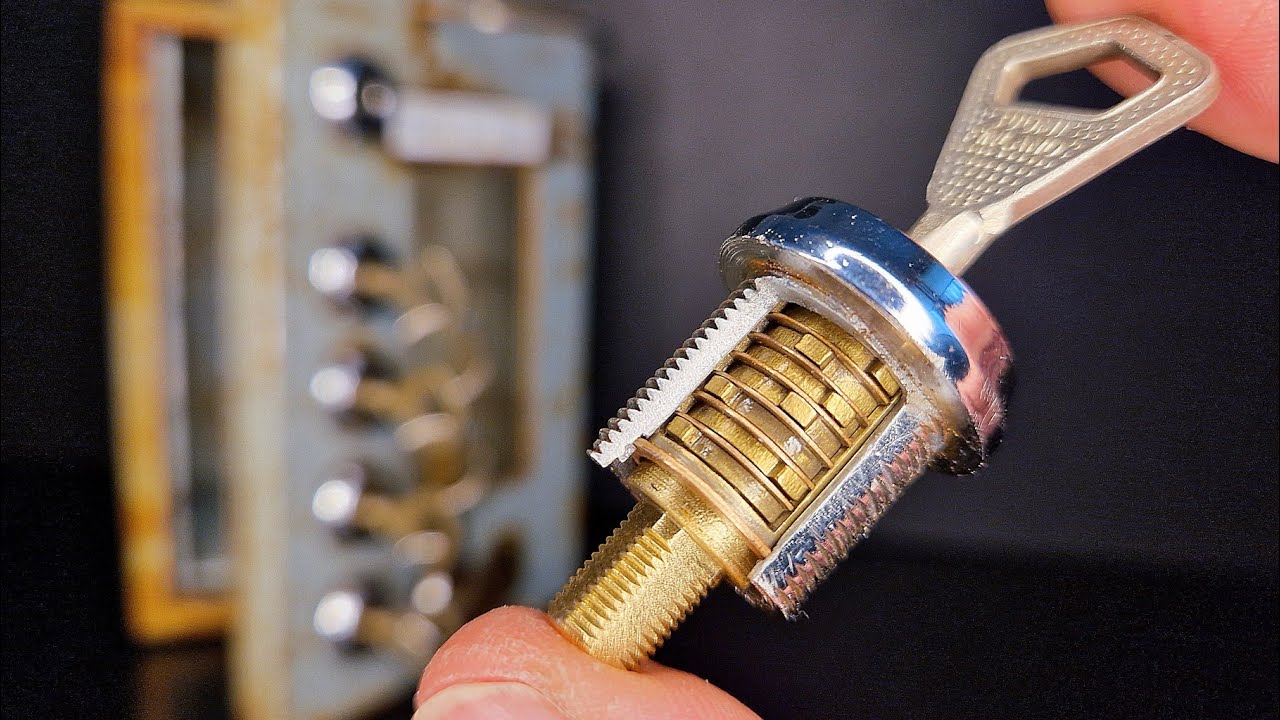 Making a cutaway Abloy Classic cam lock - YouTube