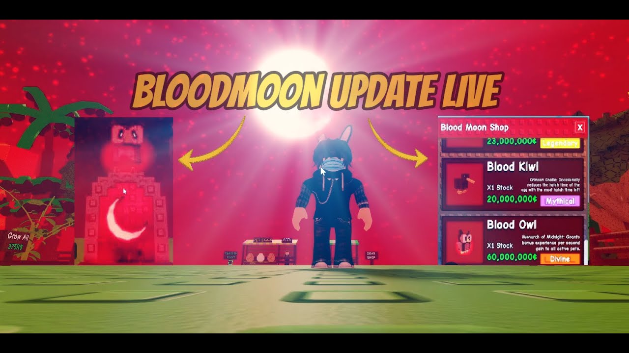 Bloodmoon Update LIVE in Grow a Garden #2 - YouTube