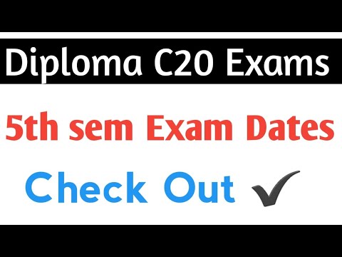 AP Diploma C20 5th sem exams dates | check here your exam dates | Ap ...