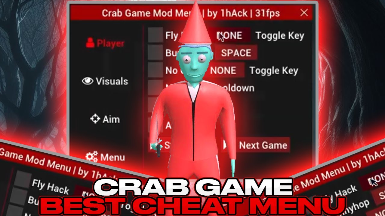 [DIVINE] Crab Game - Cheat Menu | Best Crab Game Hack | Many Functions | FREE + Undetected - YouTube