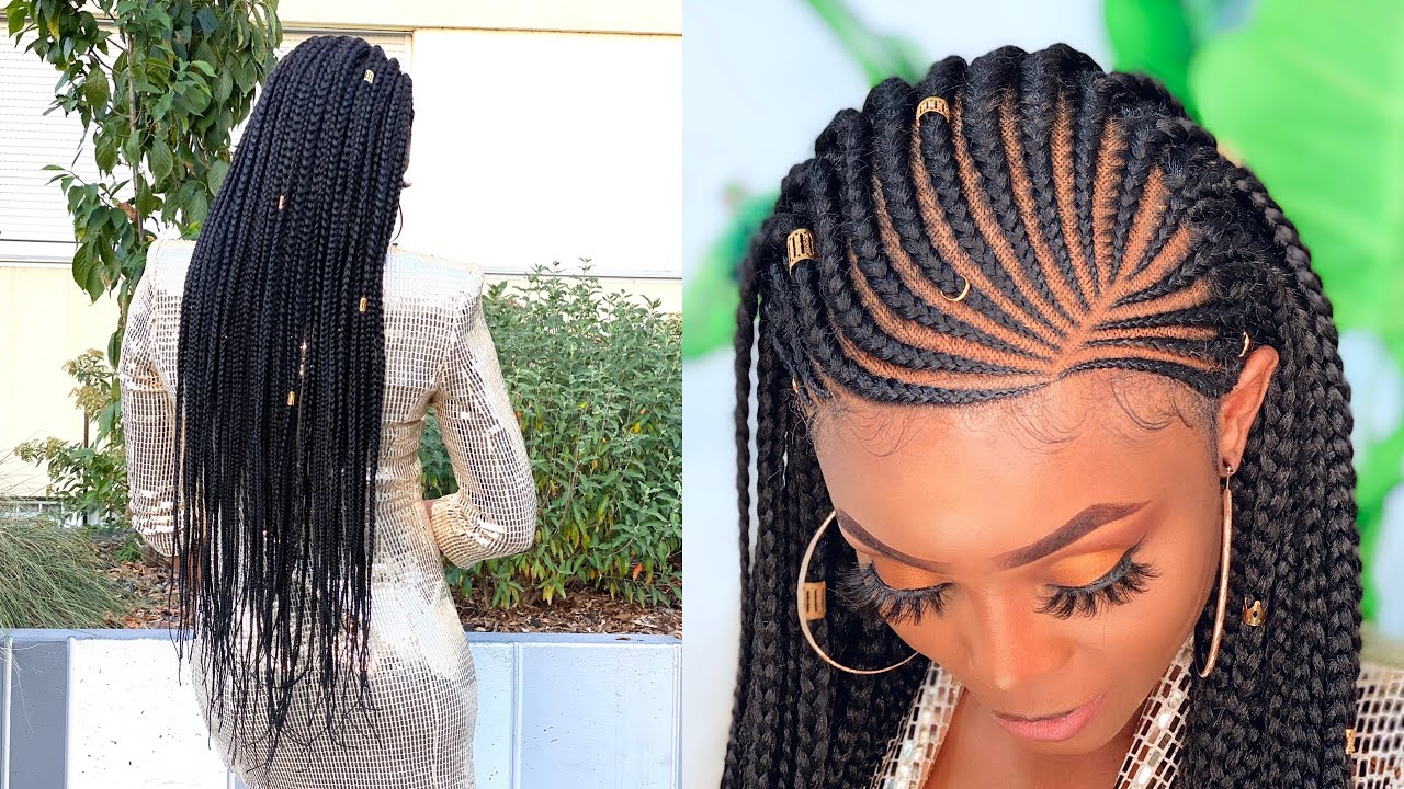 REALISTIC BRAIDED WIG INSTALLATION ON A TWA | FT SHES OMONI HAIR - YouTube