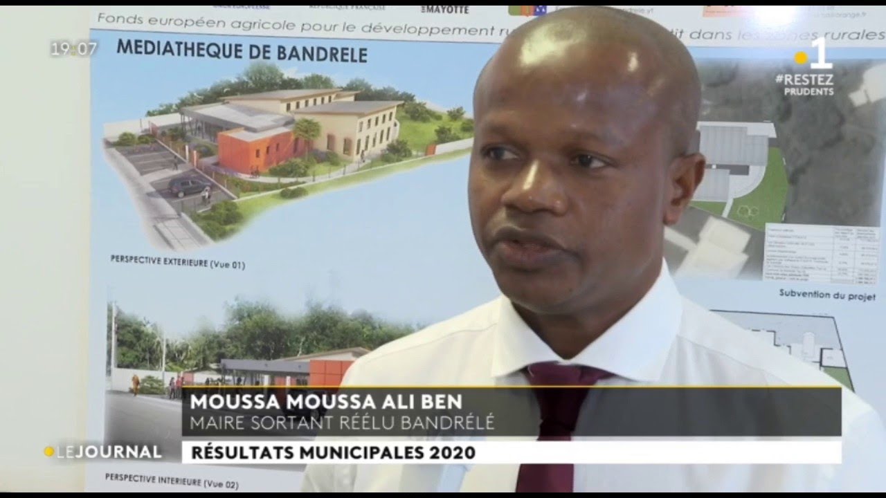 Intervention du maire sortant réélu à Bandrélé, Moussa Moussa Ali Ben ...