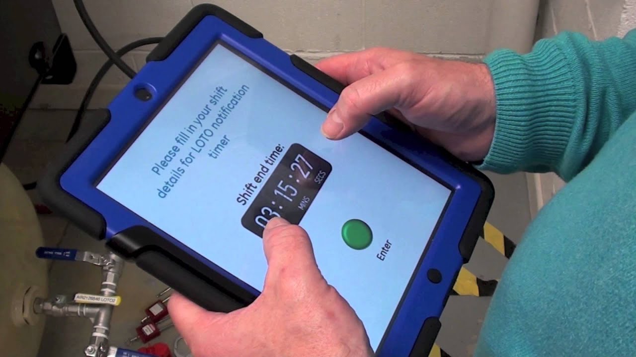 LOTO / Qr code and Tablet - YouTube