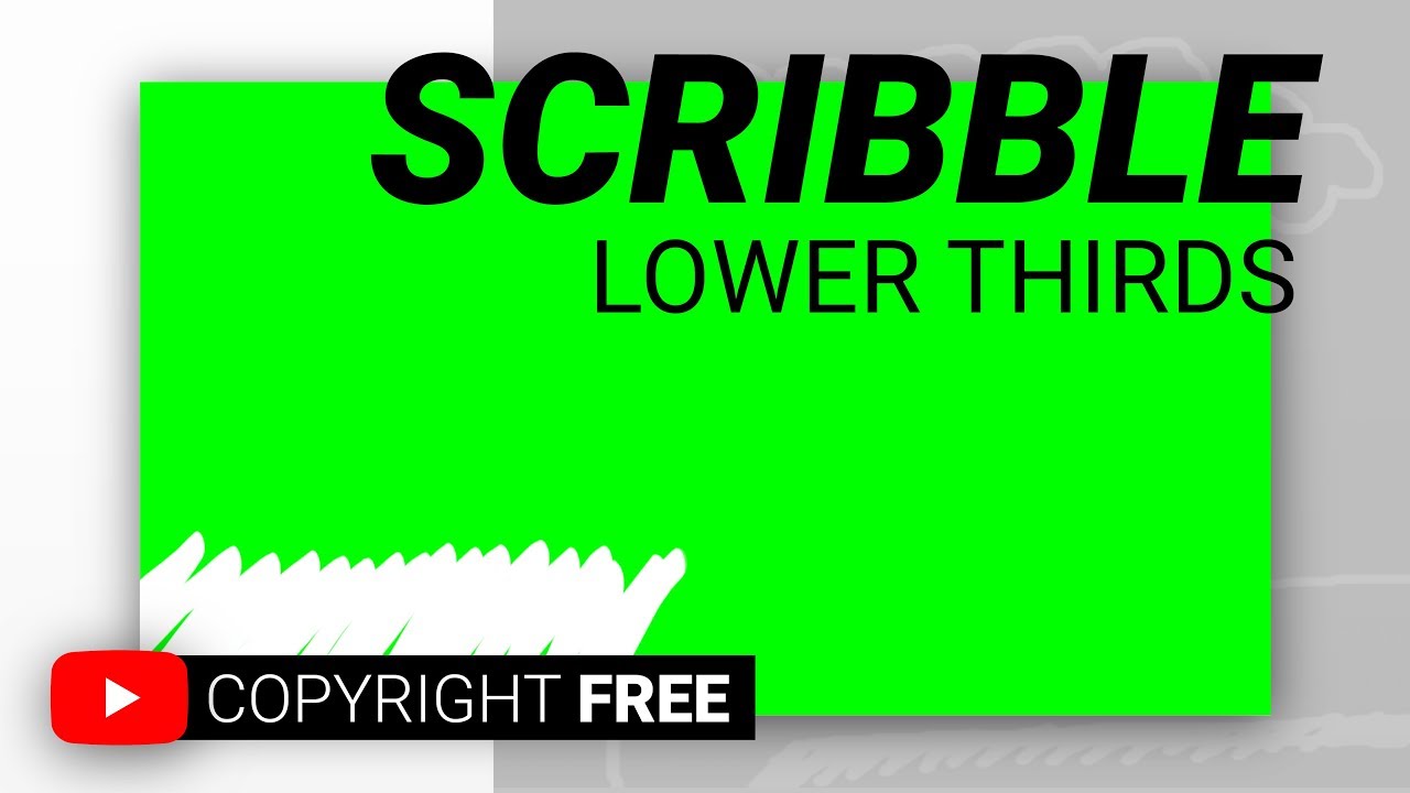 Green Screen Lower Thirds – Scribble Style in iMovie - YouTube