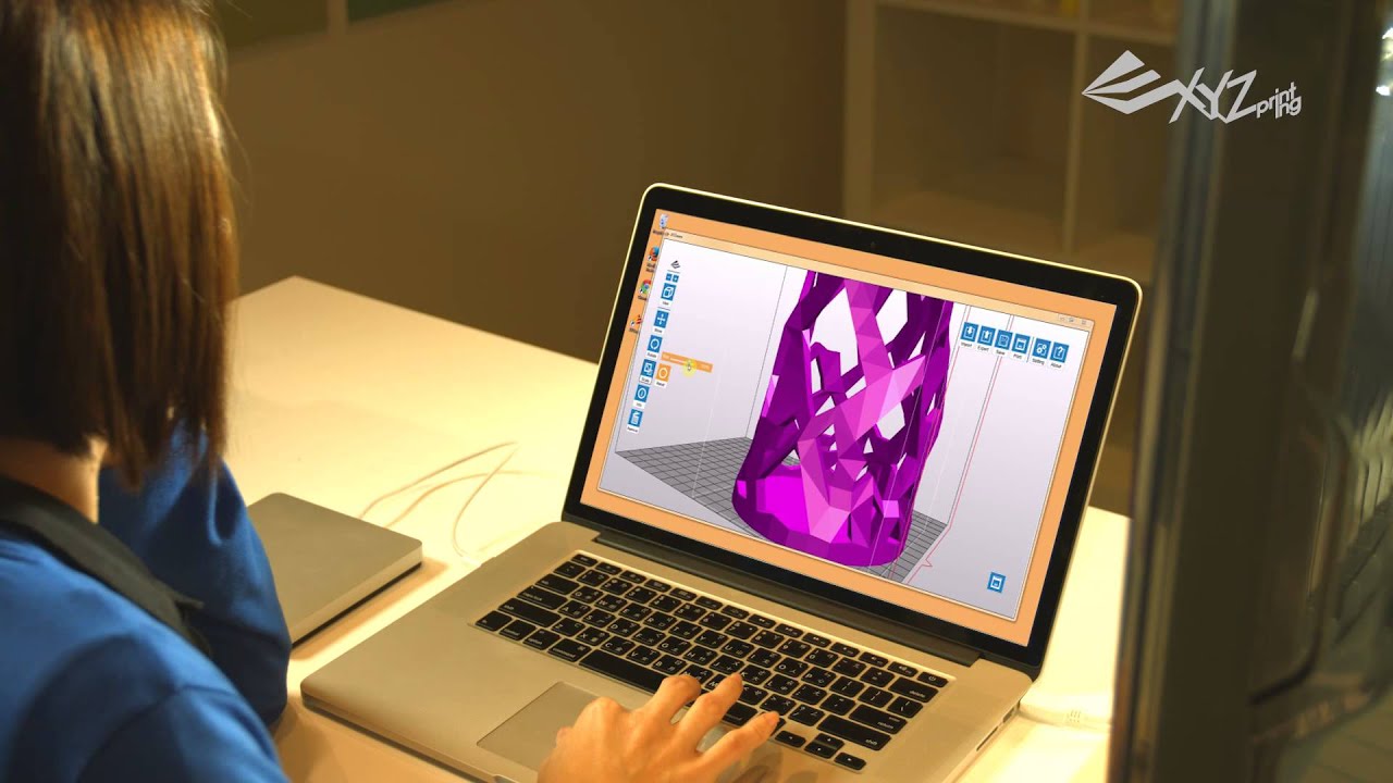 XYZprinting da Vinci 1.0/1.0A - Print Your First 3D Model - YouTube