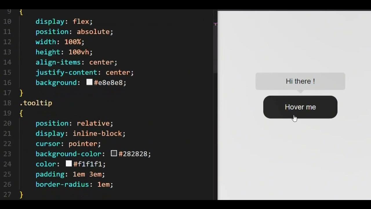 New!"Mastering Tooltips: Create Stunning Hover Effects with HTML & CSS! "@F.Kcodingideas - YouTube