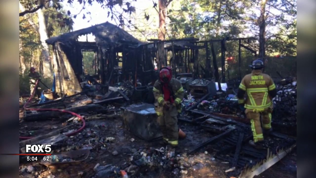 Jackson County firefighters investigate fatal fire - YouTube