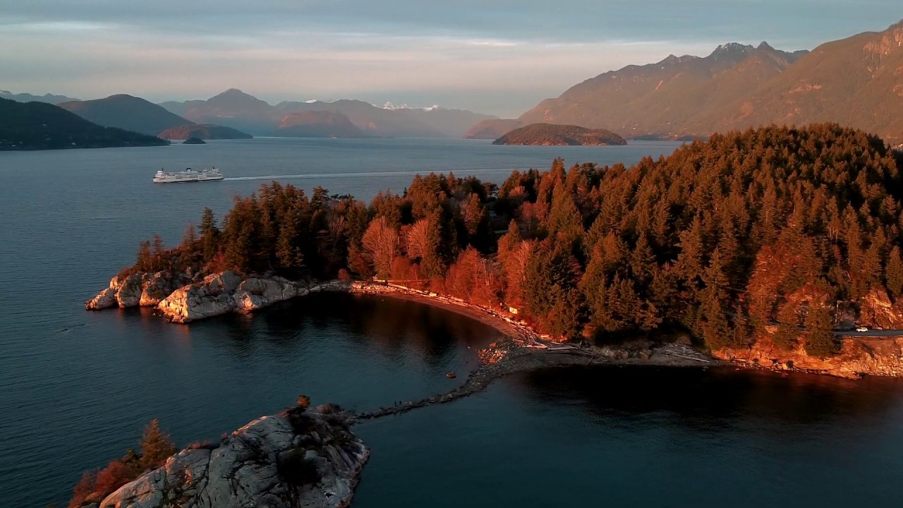 Whytecliff Park Sunset, 2.7K Drone Footage - YouTube