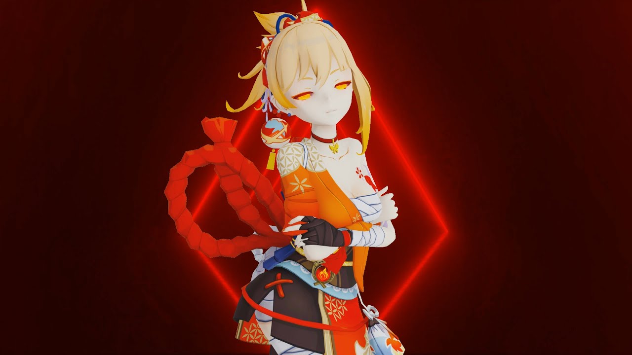 【Genshin Impact MMD】TREINAMENTO DE FORÇA「Yoimiya」 - YouTube
