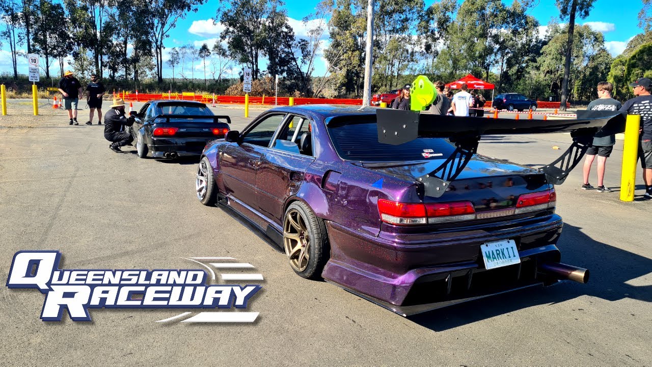 NEW Queensland Raceway Layout! - D1 Open Drifting - YouTube