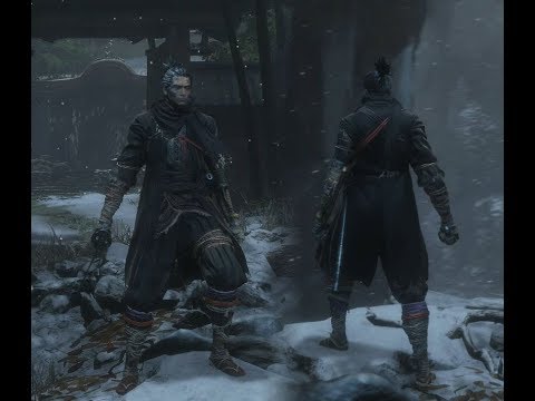 Sekiro Black Coat and Scarf Skin - YouTube