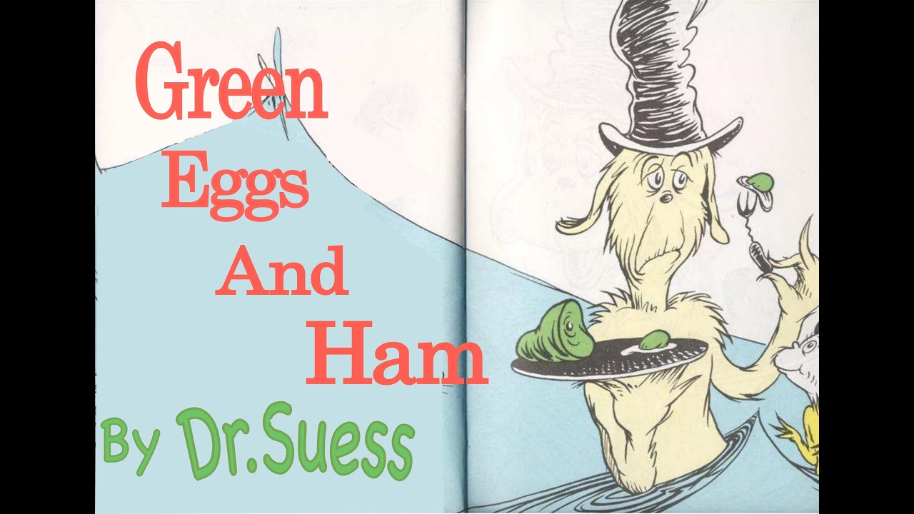 A story about a guy trying some green eggs and ham from Sam I am. - YouTube