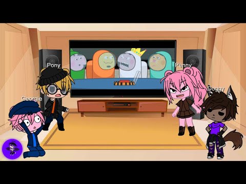 Gacha Club| 🐷 Piggy characters react to Piggy Memes - Peppa and Roblox Piggy Funny Animation!