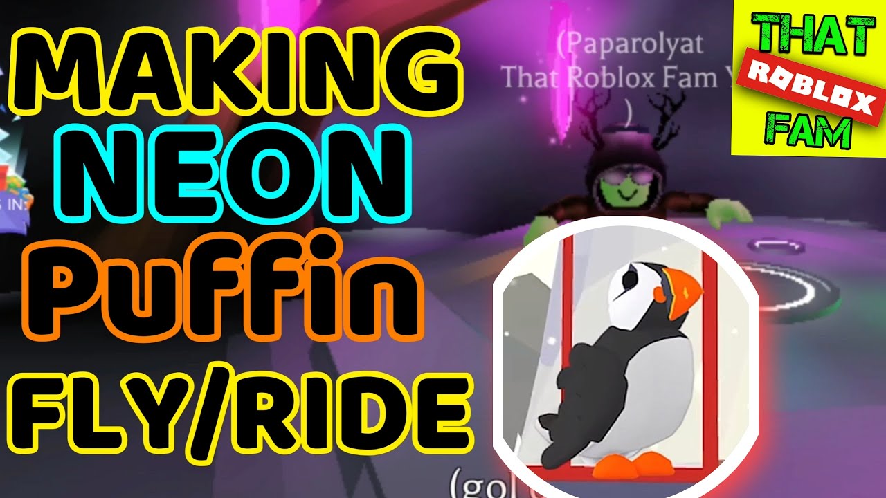 Making NEON Puffin in Adopt Me Winter Event ! #adoptmeneonpuffin # ...