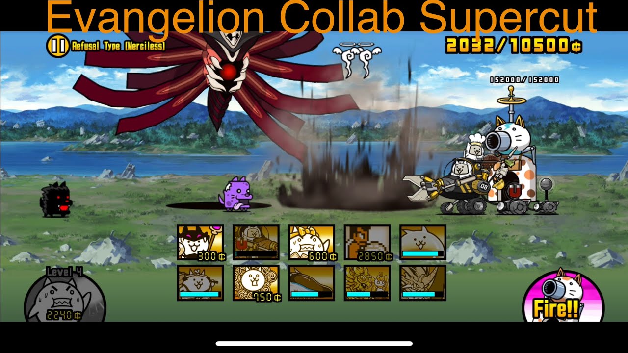 An Evangelion Collab Supercut - The Battle Cats - YouTube