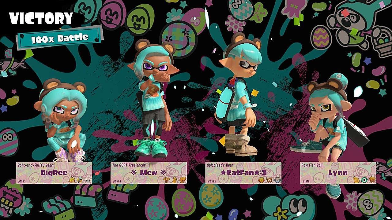 Splatoon 3 3 10x Battles 2 100x Battles Chicks Bunnies Bears Splatoon 3 3 10x Battles 2 100x Battles Chicks Bunnies Bears