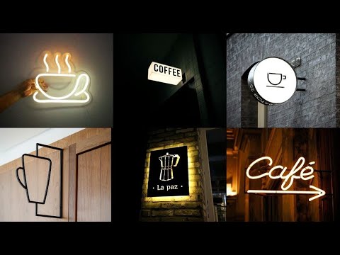 Everyday Design - Cafe Coffee Shop Signage Ideas & Design - YouTube