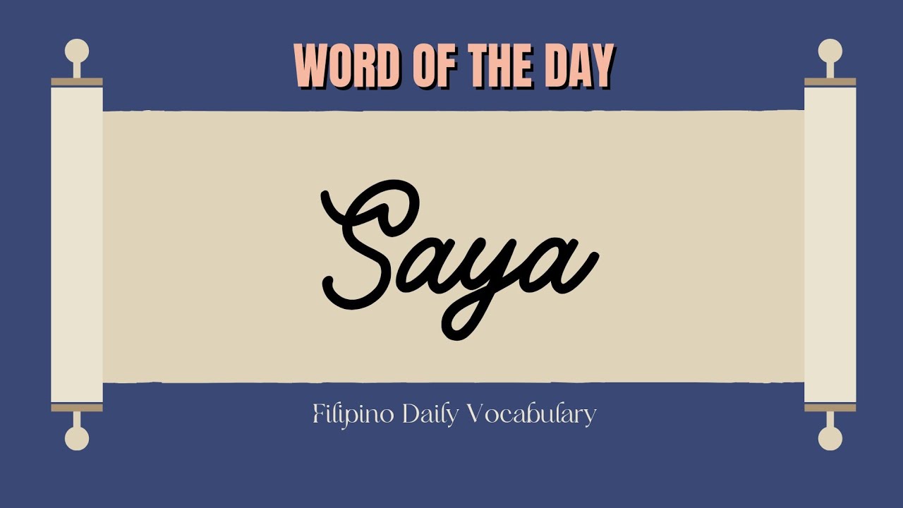 Saya in English + Pronunciation - YouTube