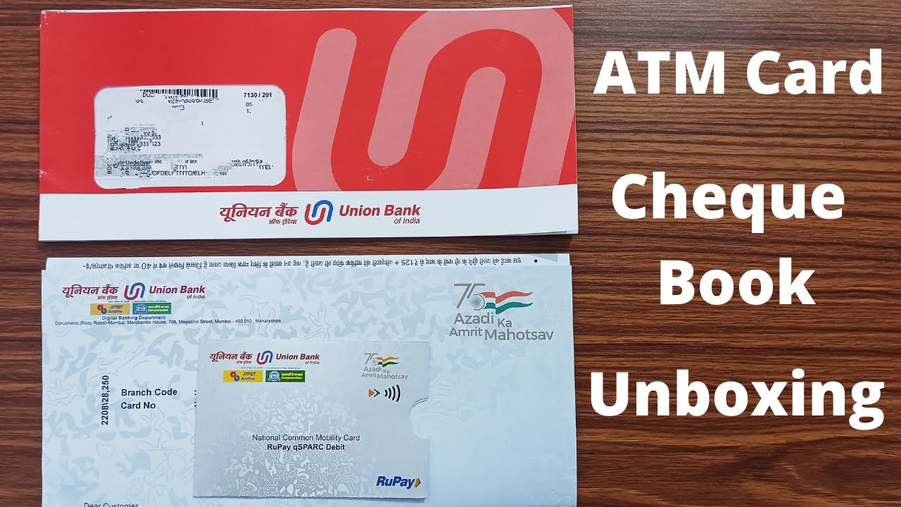 Union Bank ATM Card (Debit Card) & Cheque Book Unboxing 2022 - YouTube