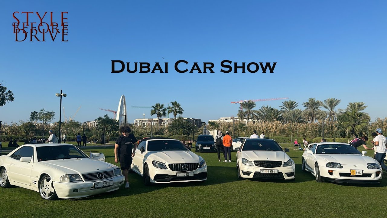Car spotting at Flat 12 Dubai Car Show 2023 - YouTube