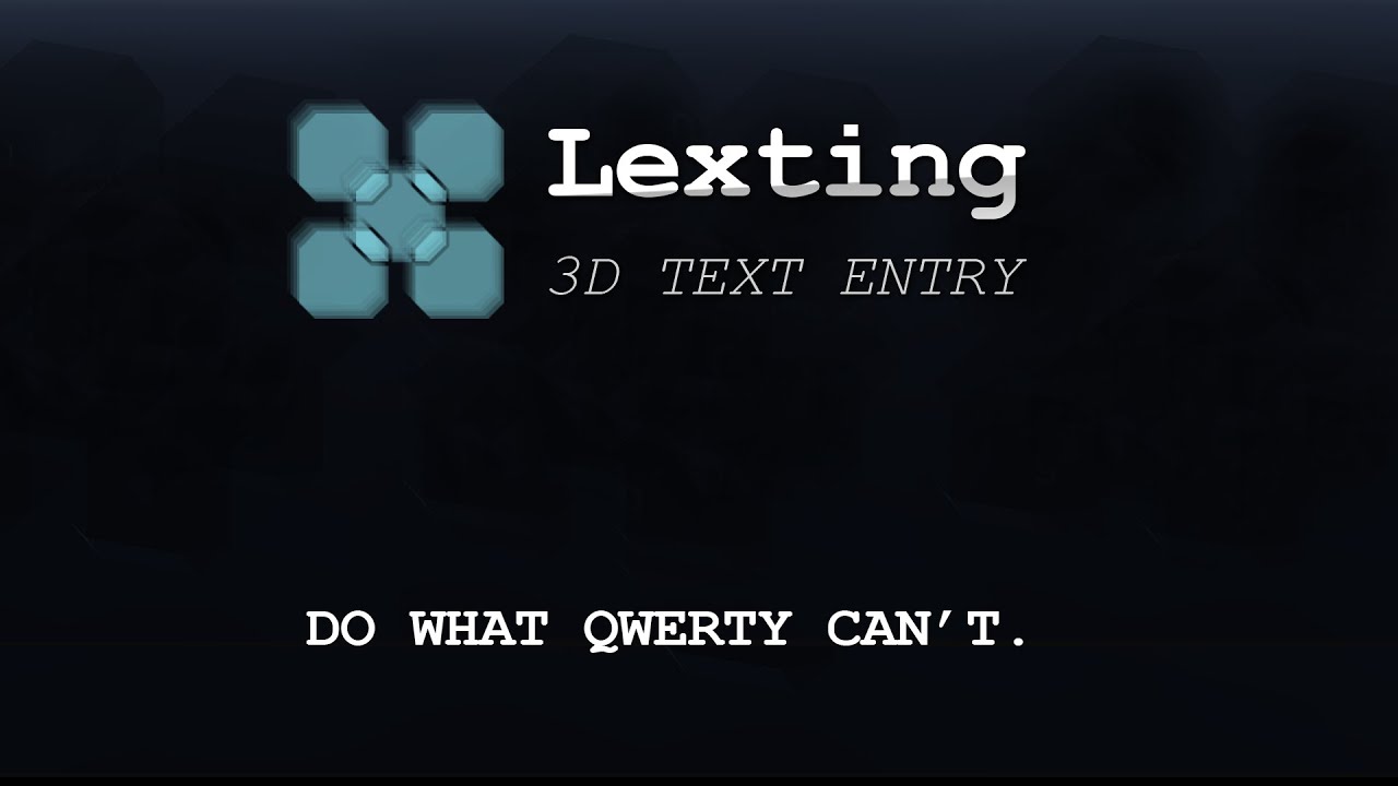 Spatial Text Entry First Alpha Demo - YouTube