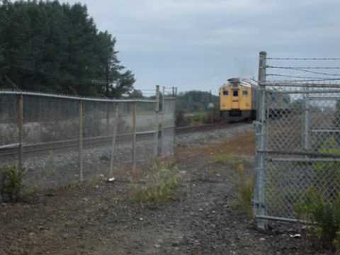 VIA Rail Budd RDC passing through Azilda, Ontario - YouTube