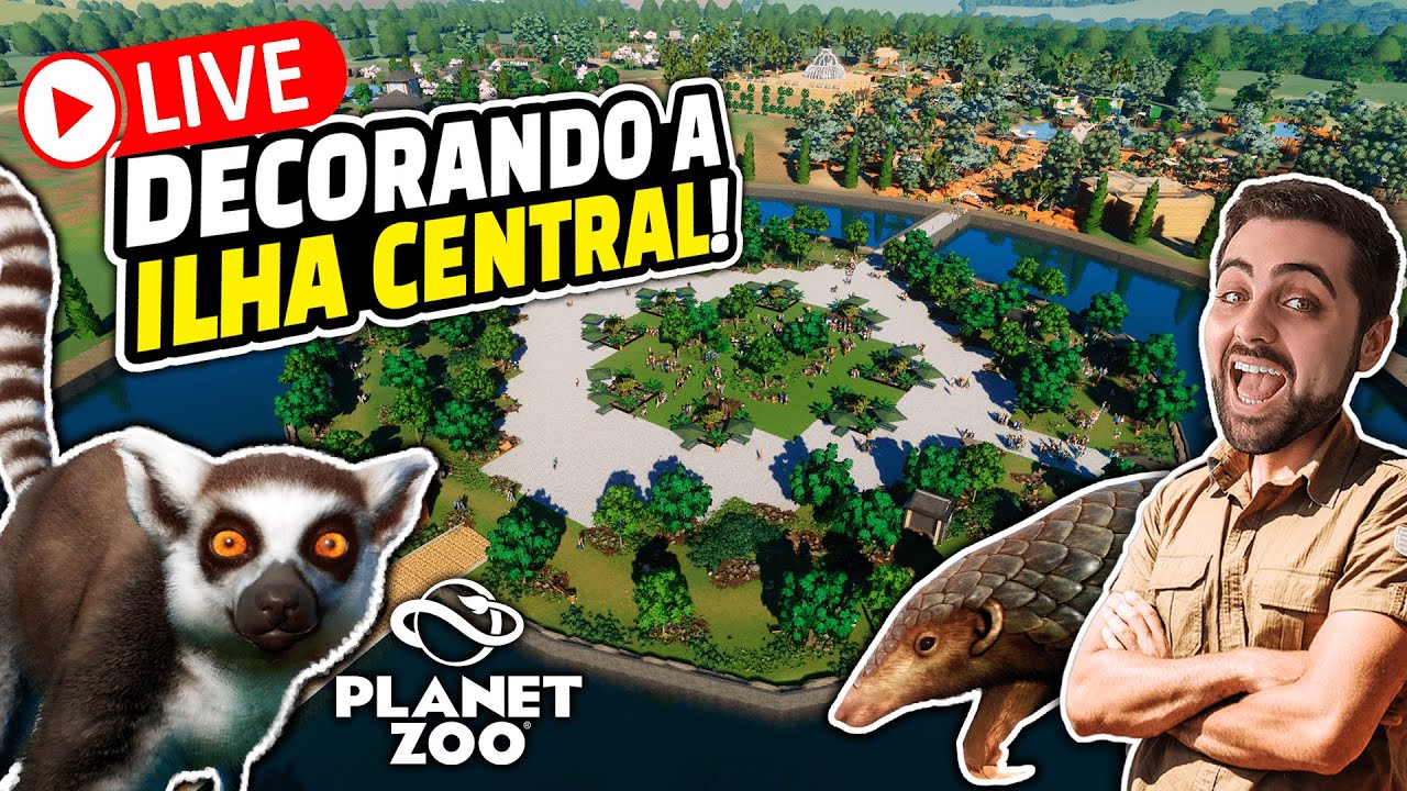 🦚 PAPEANDO E DECORANDO O DOMO CENTRAL DO ZOO! 🏝️ | Live | Planet Zoo ...